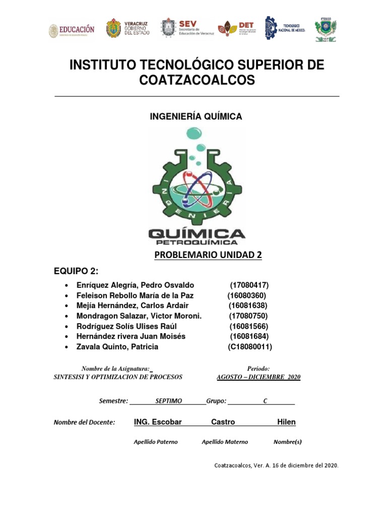 U2 Problemario Equipo2 | PDF