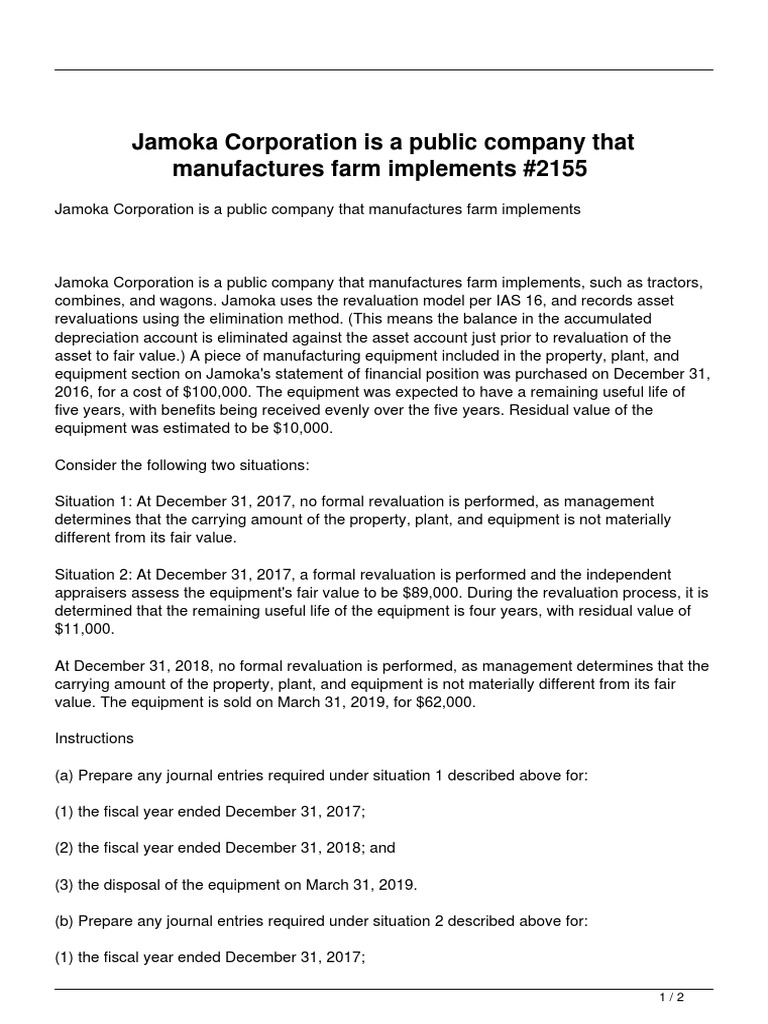 Jamoka Corporation Is A Public Company That Manufactures Farm ...