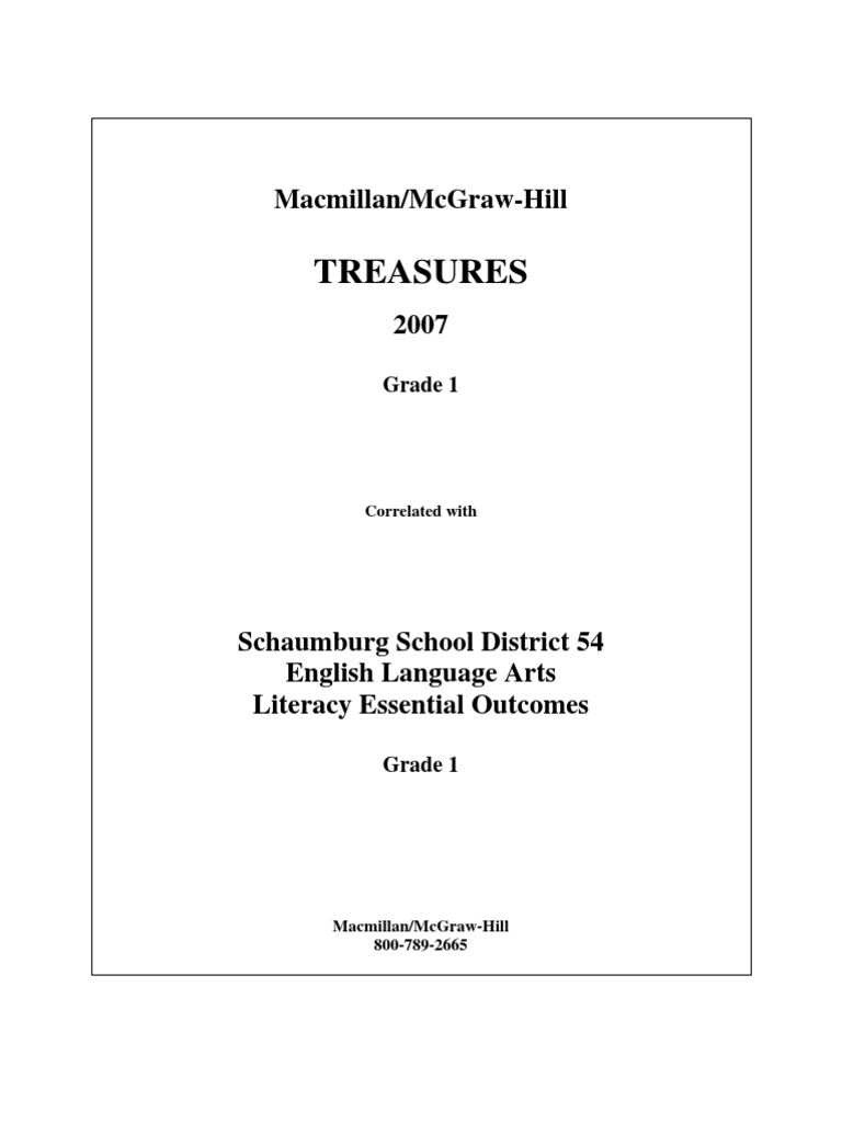 Treasures Essential Outcomes Grade 1 | PDF | Syllable | Linguistics