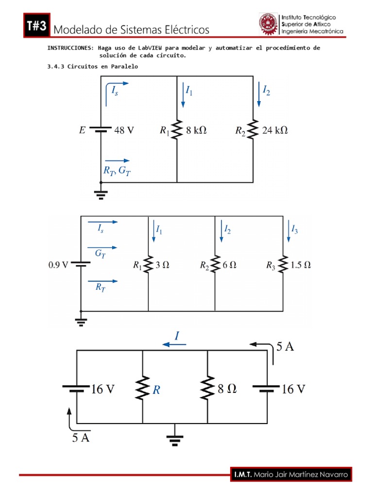 Ejercicios CIRCUITOS EN PARALELO | PDF