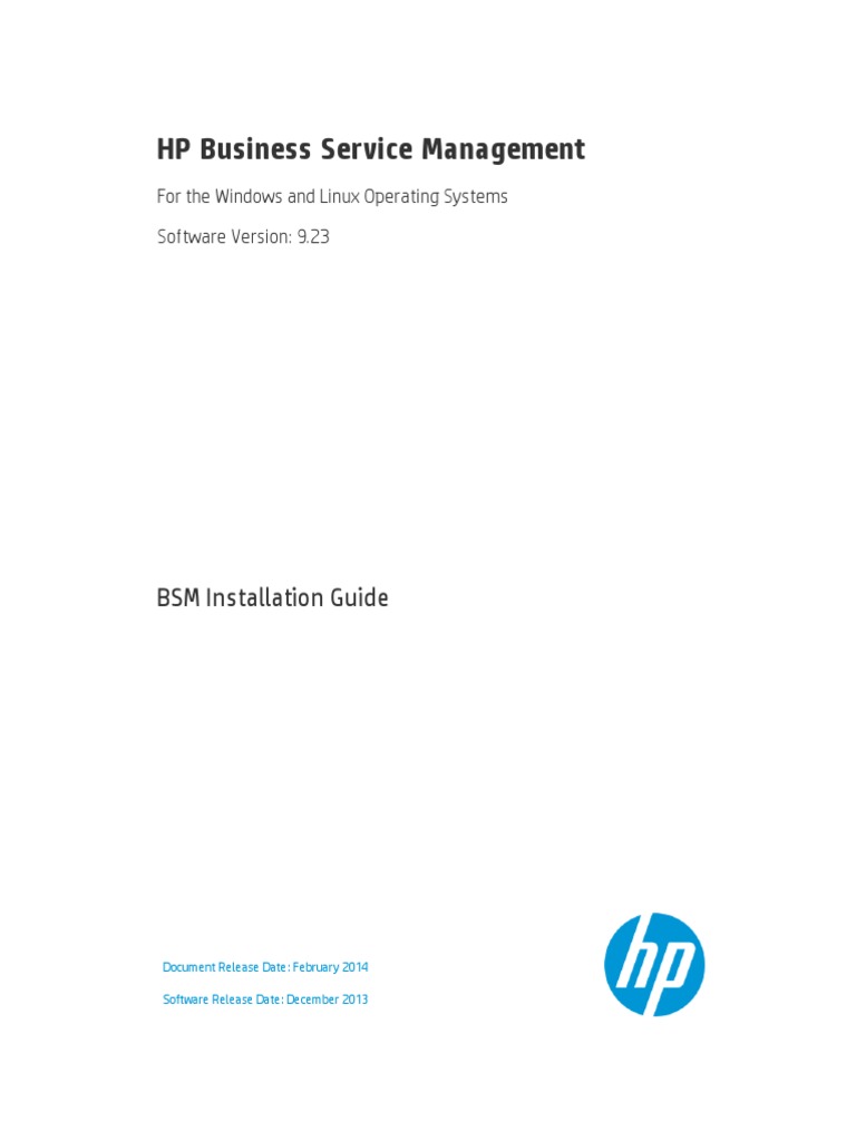 HP Man BSM 923 InstallationGuide PDF | PDF | Installation (Computer Programs) | Proxy Server