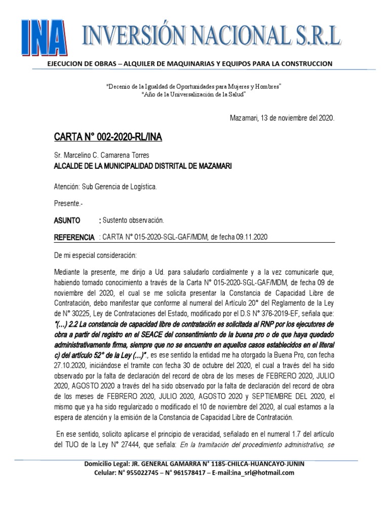 Carta Ina | PDF