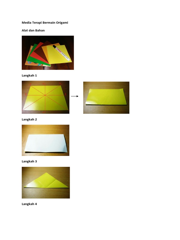 Media Terapi Bermain Origami | PDF