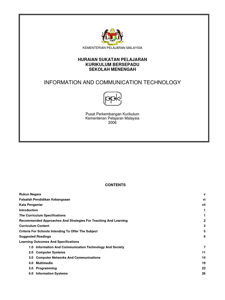 ICT - Tingkatan 4 & 5 - Versi Terkini | PDF | Penyimpanan Data Komputer ...