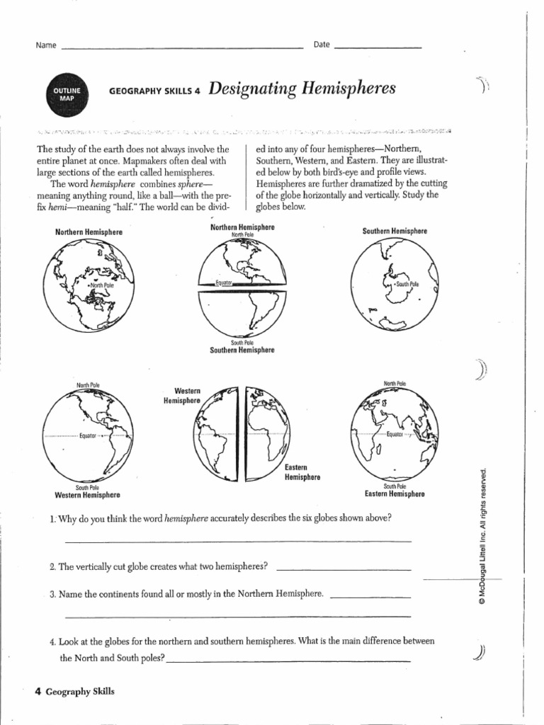Designating Hemispheres | PDF