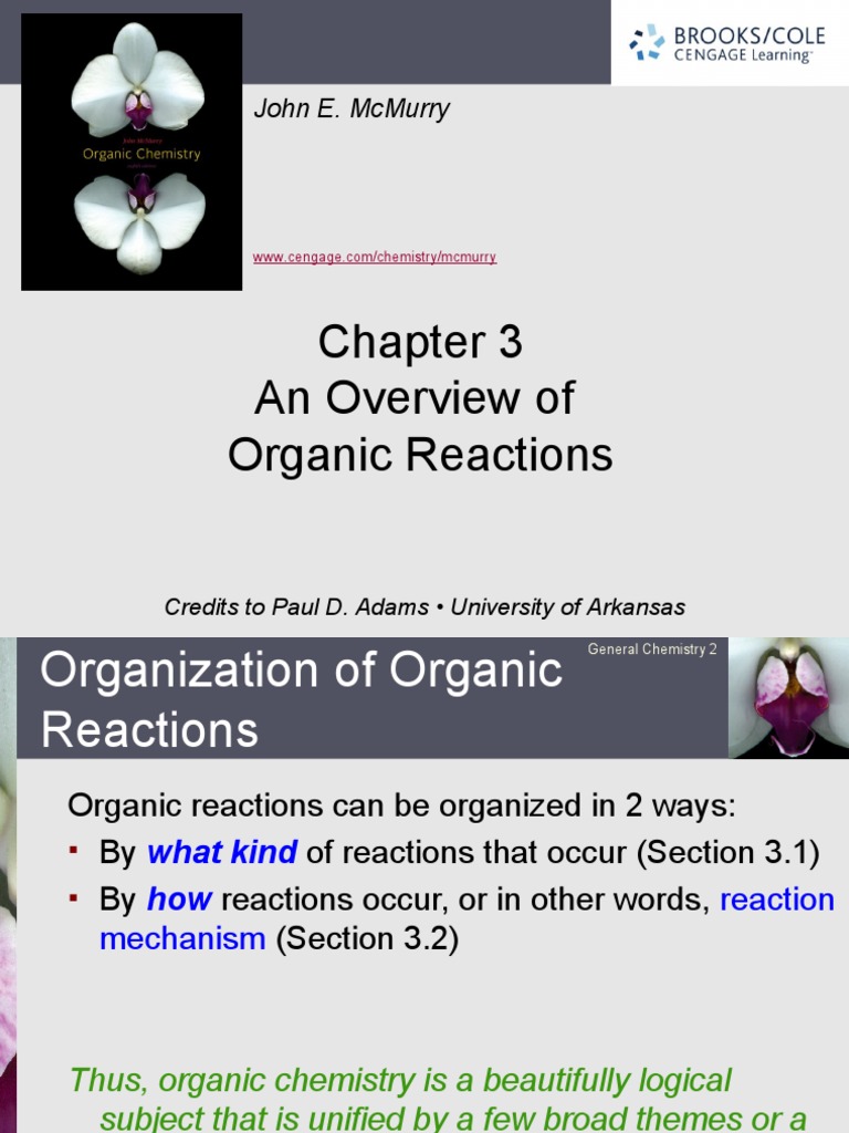 Overview of Organic Reactions | PDF | Science & Mathematics ...