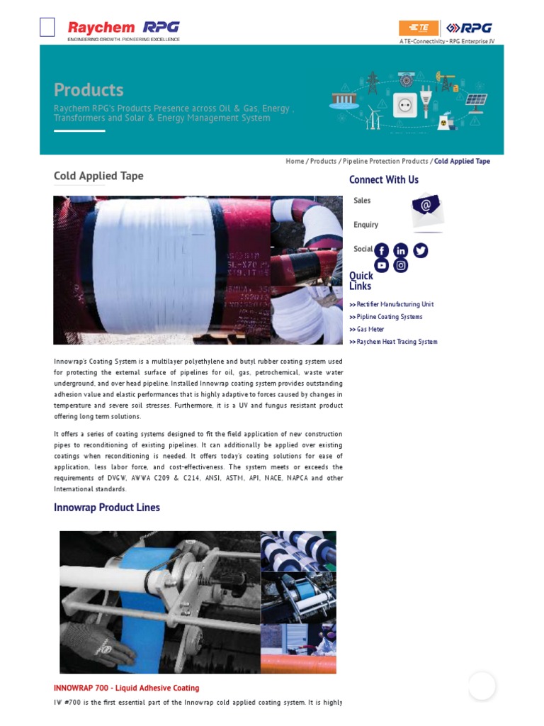 Cold Applied Tape | PDF | Pipeline Transport | Adhesive