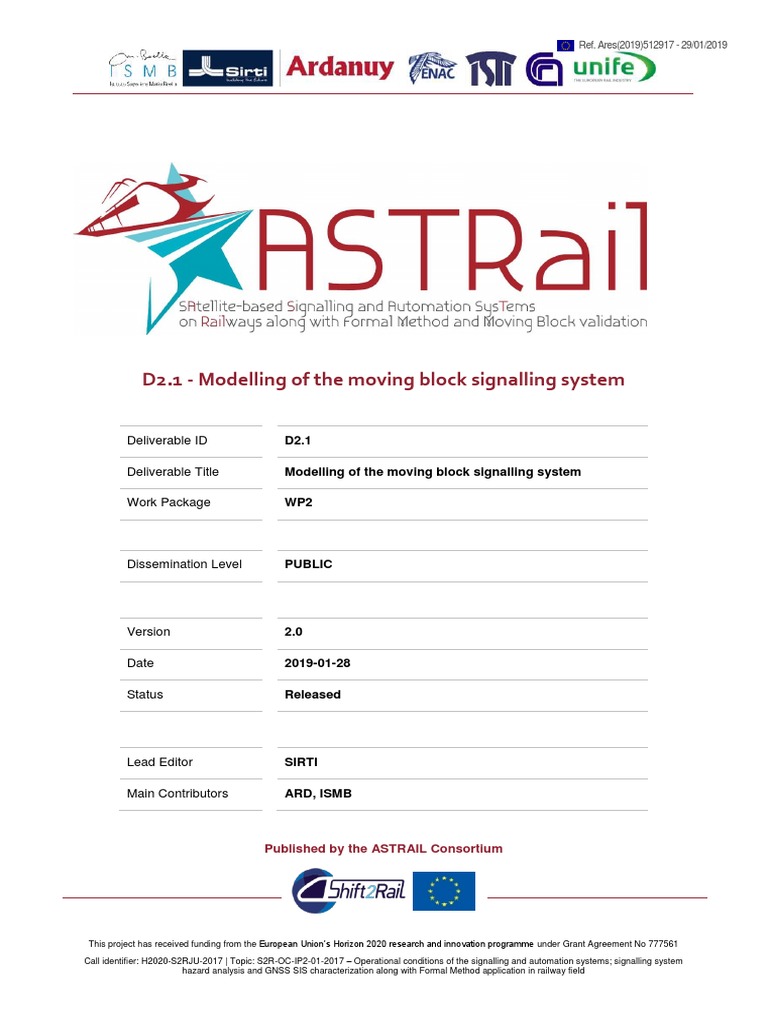 Modelling The Moving Block Signalling System A Functional Approach Using Uml Diagrams Pdf 