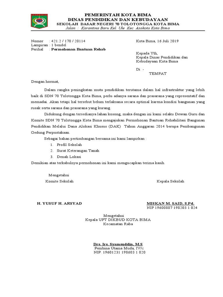 Contoh Proposal DAK Perpustakaan | PDF