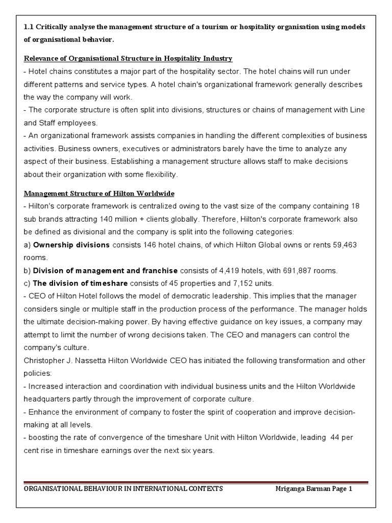 ANALYZING THE FINANCIAL PERFORMANCE AND DEVELOPMENT STRATEGY OF HILTON ...