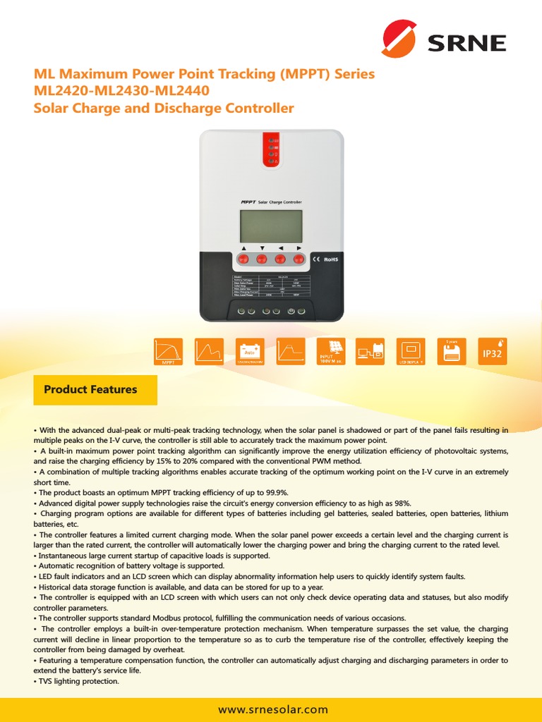 MPPT Solar Charge Controller Overview | PDF | Energy Technology ...