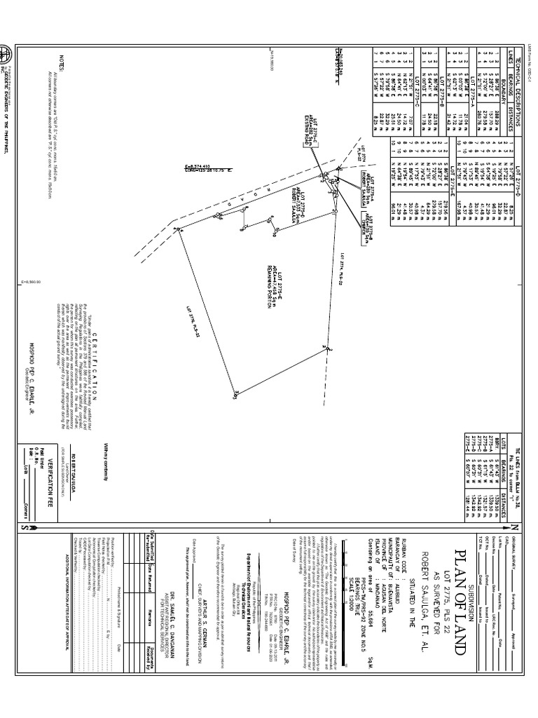 Robert Sajulga BL Plan | PDF | Surveying | Government