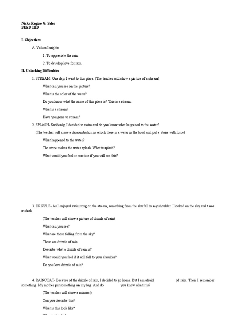 Educ128 - Lesson Plan | PDF | Winnie The Pooh