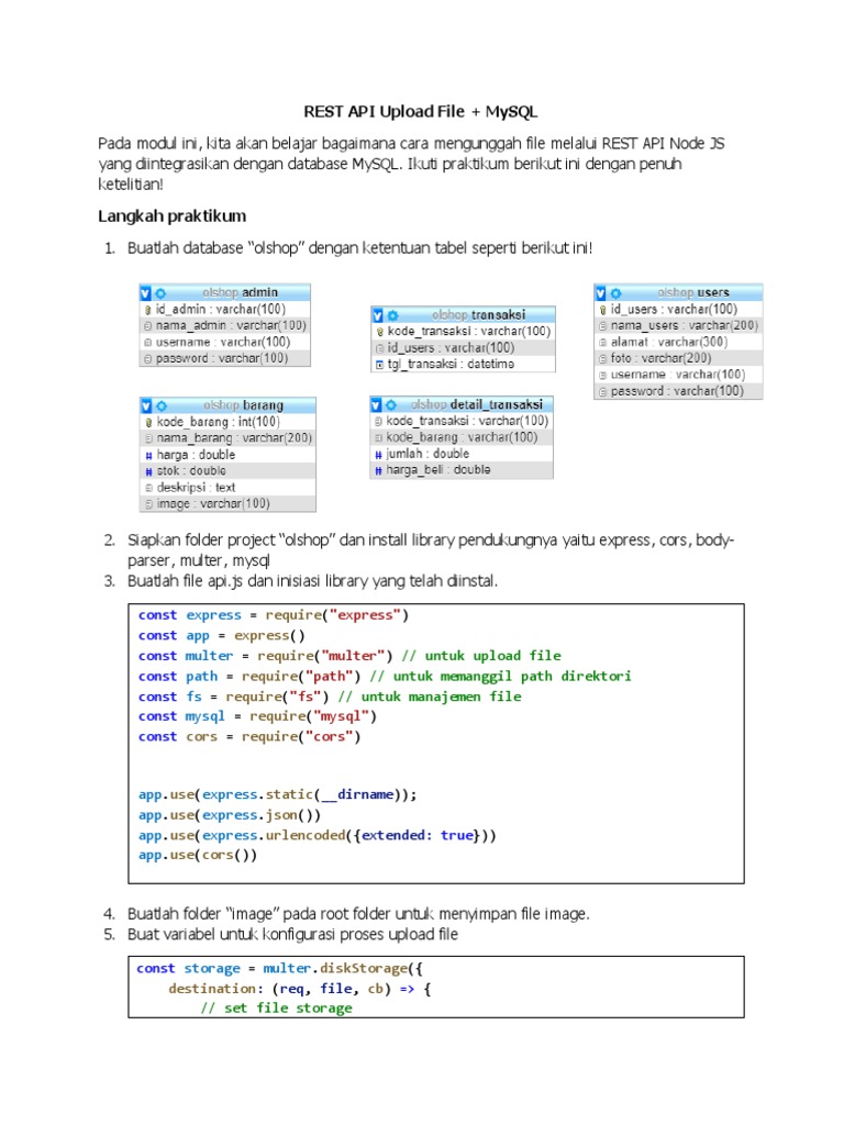 REST API Upload File | PDF