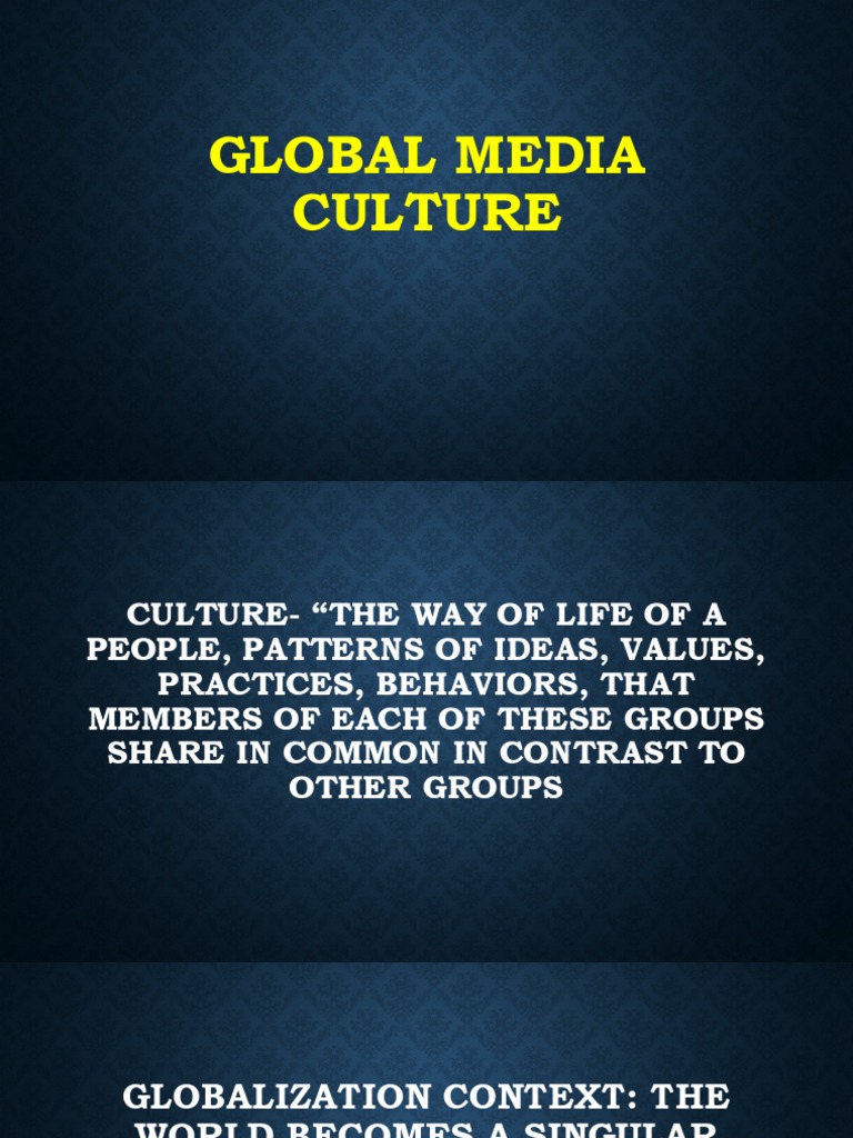 Understanding Global Media Culture | PDF | Identity (Social Science ...