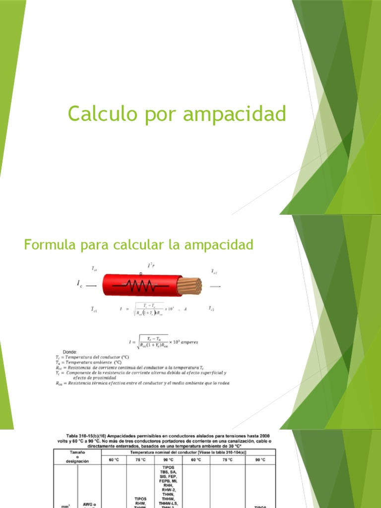 Calculo Por Ampacidad | PDF