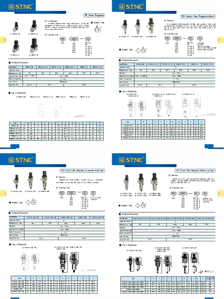 STNC TW2000-02 (En) | PDF | Valve | Gases