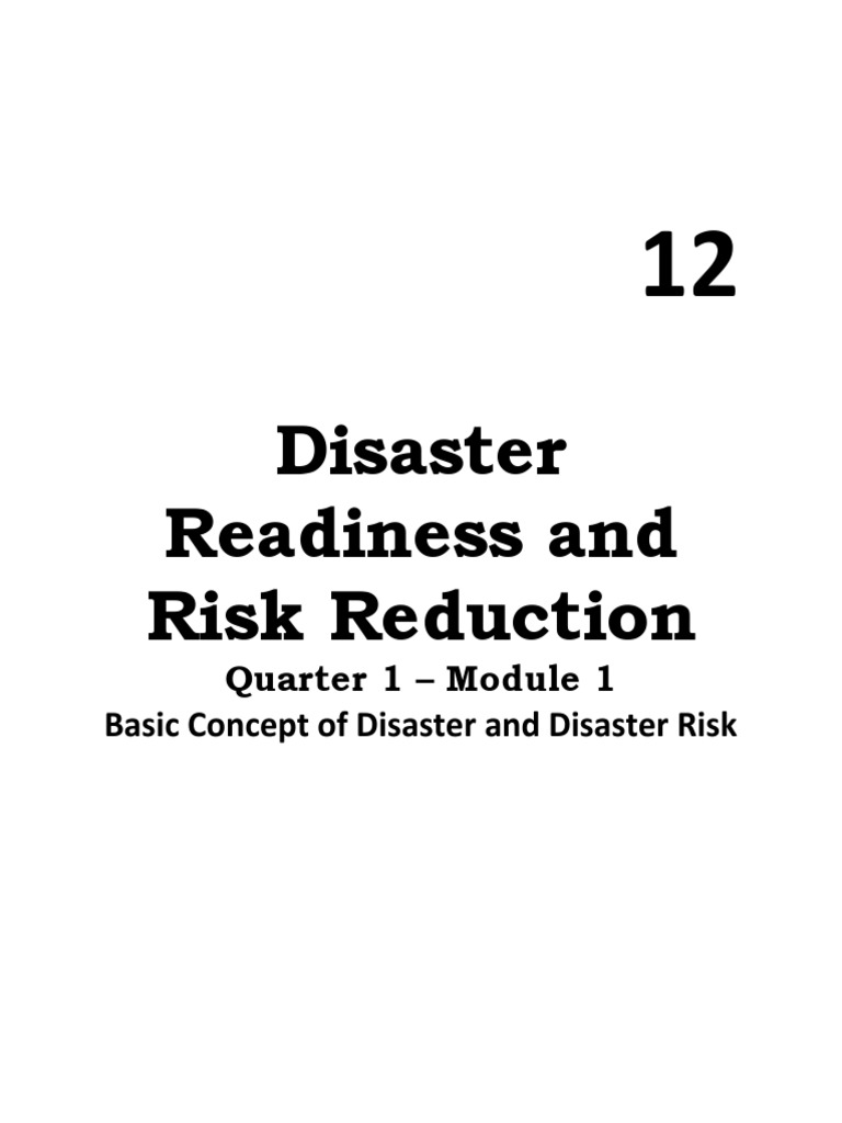 DRRM Module 1 | PDF | Hazards | Natural Disasters