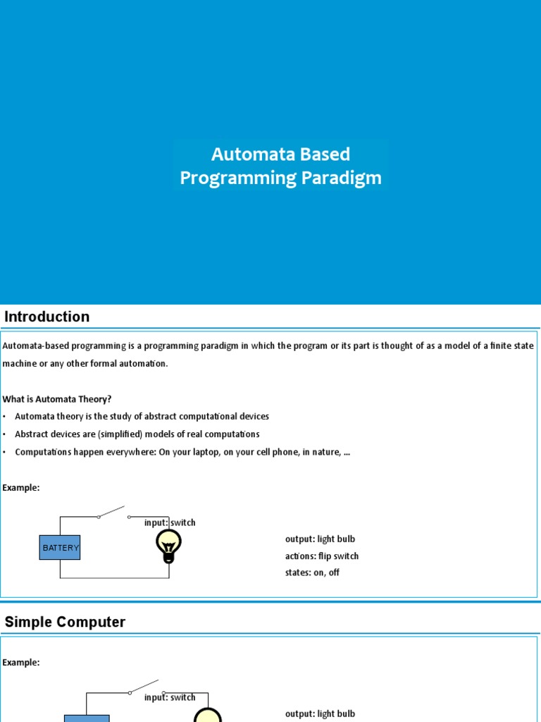 Automata Paradigm | PDF | Models Of Computation | Applied Mathematics