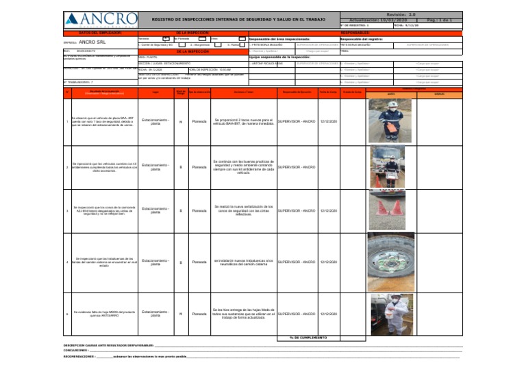Observaciones - Inspección Cruzada ANCRO 09-12-20 | PDF | Business ...