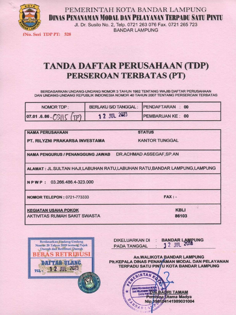 TDP Terbaru | PDF