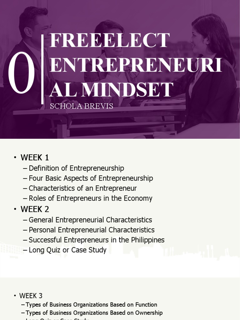 01 PPT PRESENTATION For Module 1 (An Overview To Entrepreneurship ...