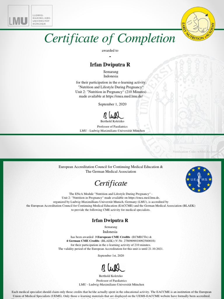Please Click Here To Access and Download Your CME Certificate of ...