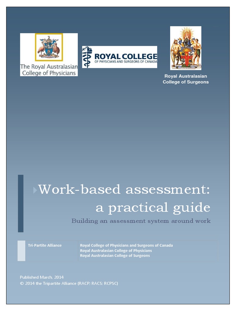 Work Based Assessment A Practical Guide | PDF | Educational Assessment ...