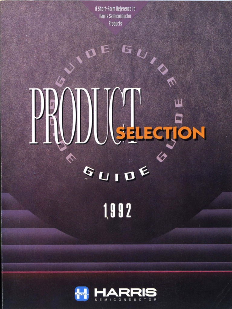 1992 Harris Product Selection Guide | PDF | Mixed Signal Integrated ...