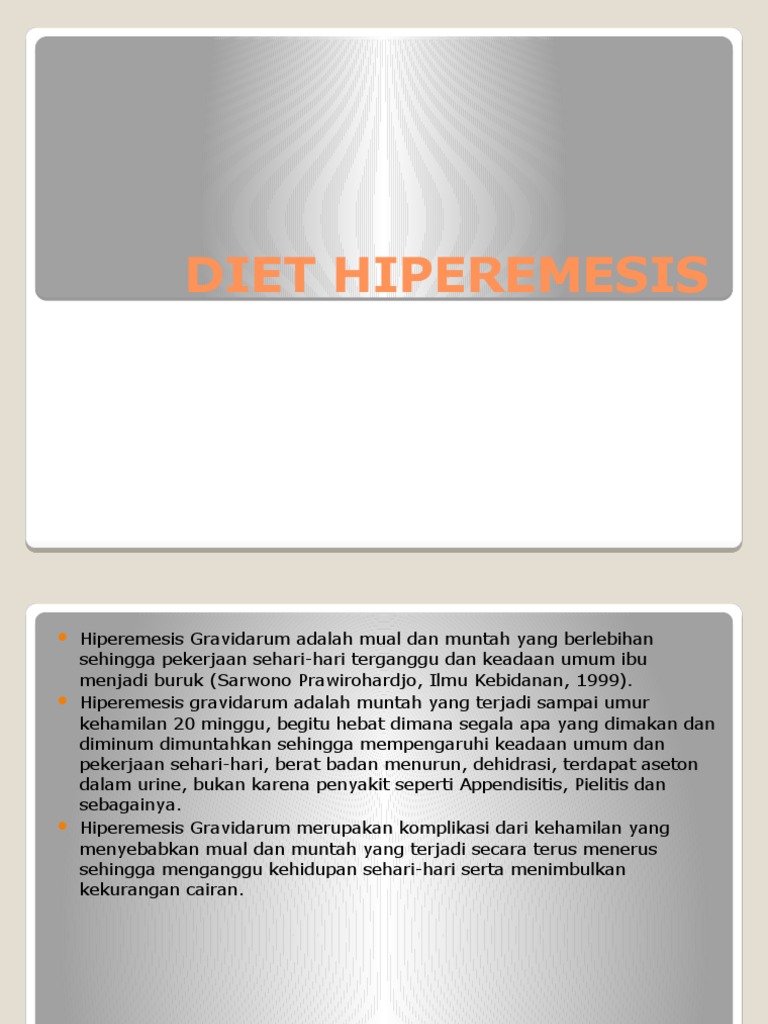 Diet Hiperemesis | PDF