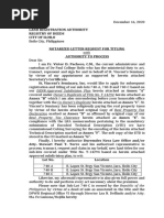 Request Letter - LRA and LMB Re 2 | PDF | Law