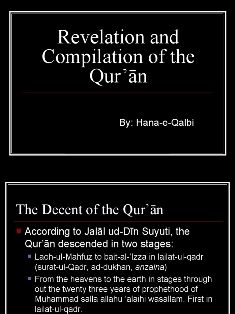 Revelation and Compilation of The Qur'ān | PDF | Quran | Islam