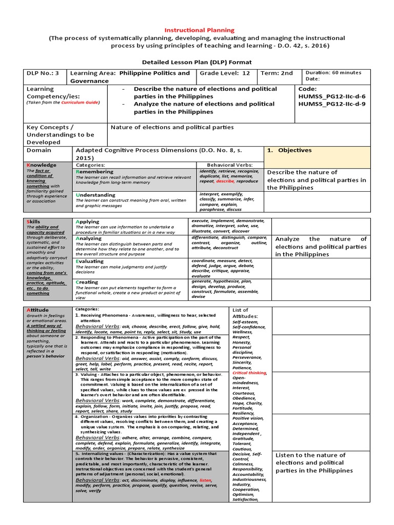Elections and Political Parties d6 & 9 | PDF | Value (Ethics) | Learning