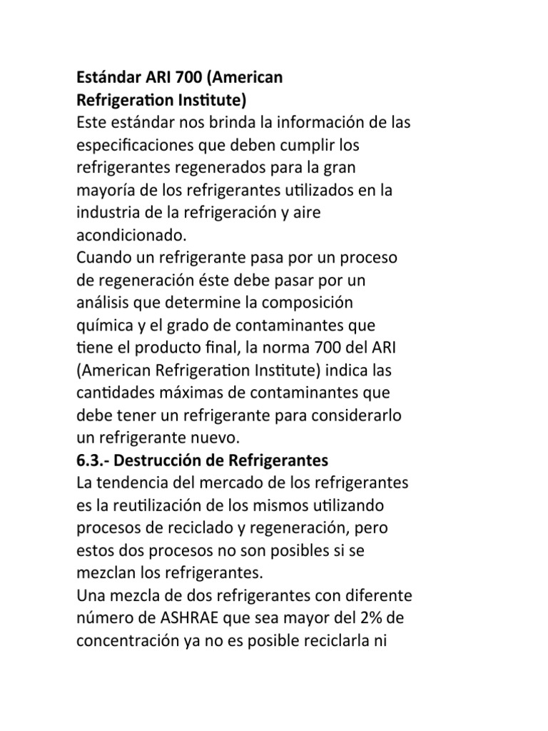 Estándar ARI 700 | PDF