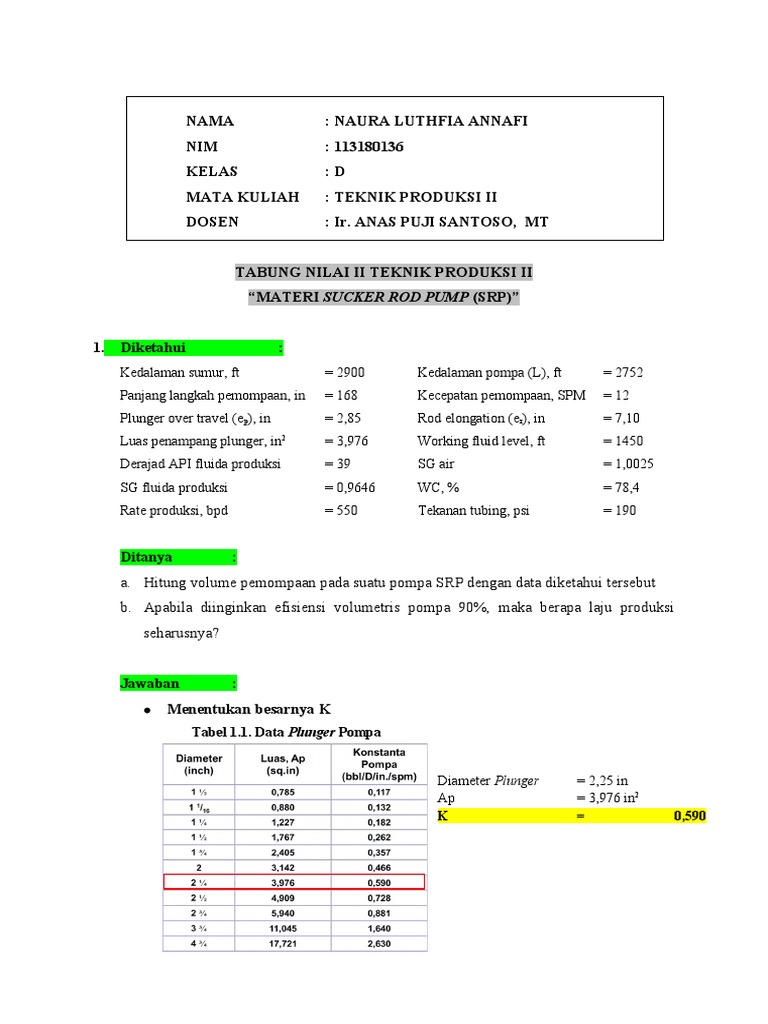 Contoh Perhitungan SRP | PDF | Metode & Bahan Ajar | Teknologi & Rekayasa