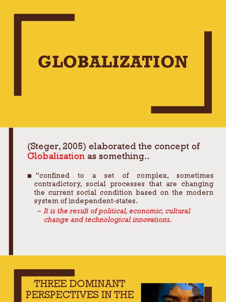 Three Dominant Perspectives in The Study of Globalization | PDF ...