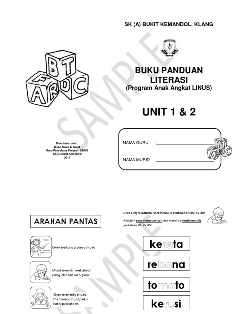 Buku Panduan Guru - Literasi Program Anak Angkat Linus | PDF