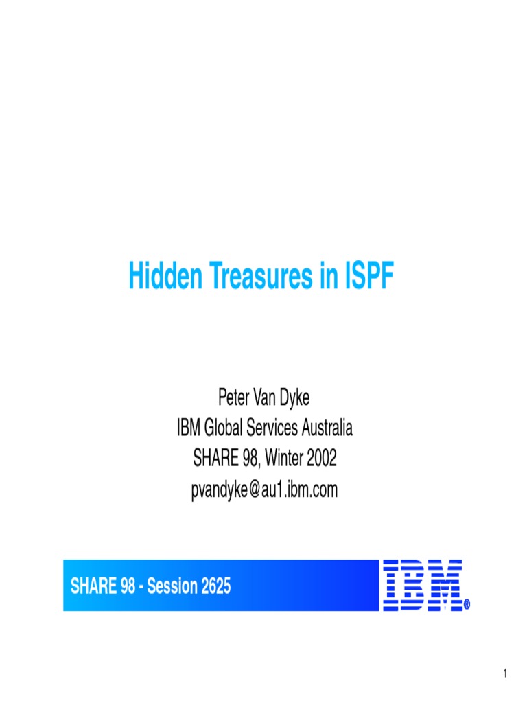ISPF - Features | PDF | Operating System Families | Computer Programming