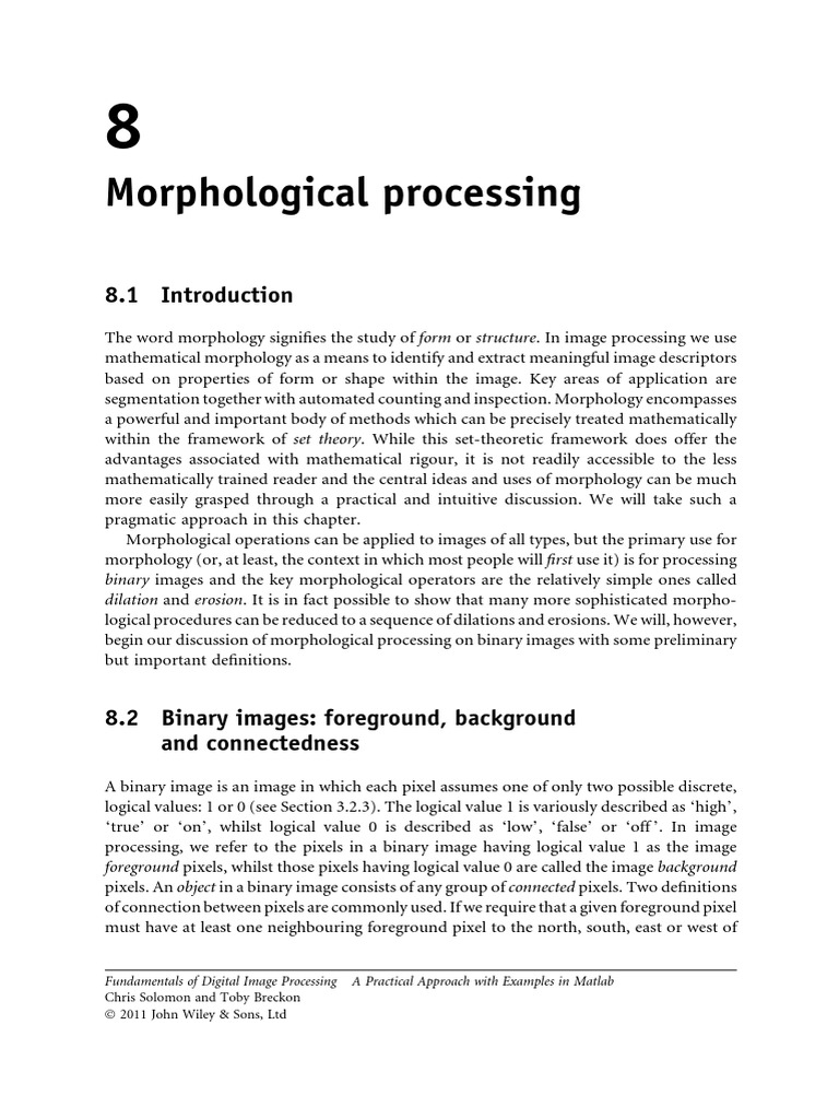 Fundamentals of Digital Image Processing A Practical Approach With ...