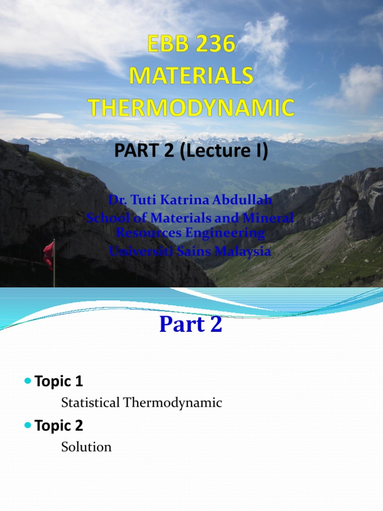 Thermodynamics Lecture 1 | PDF | Temperature | Theoretical Physics