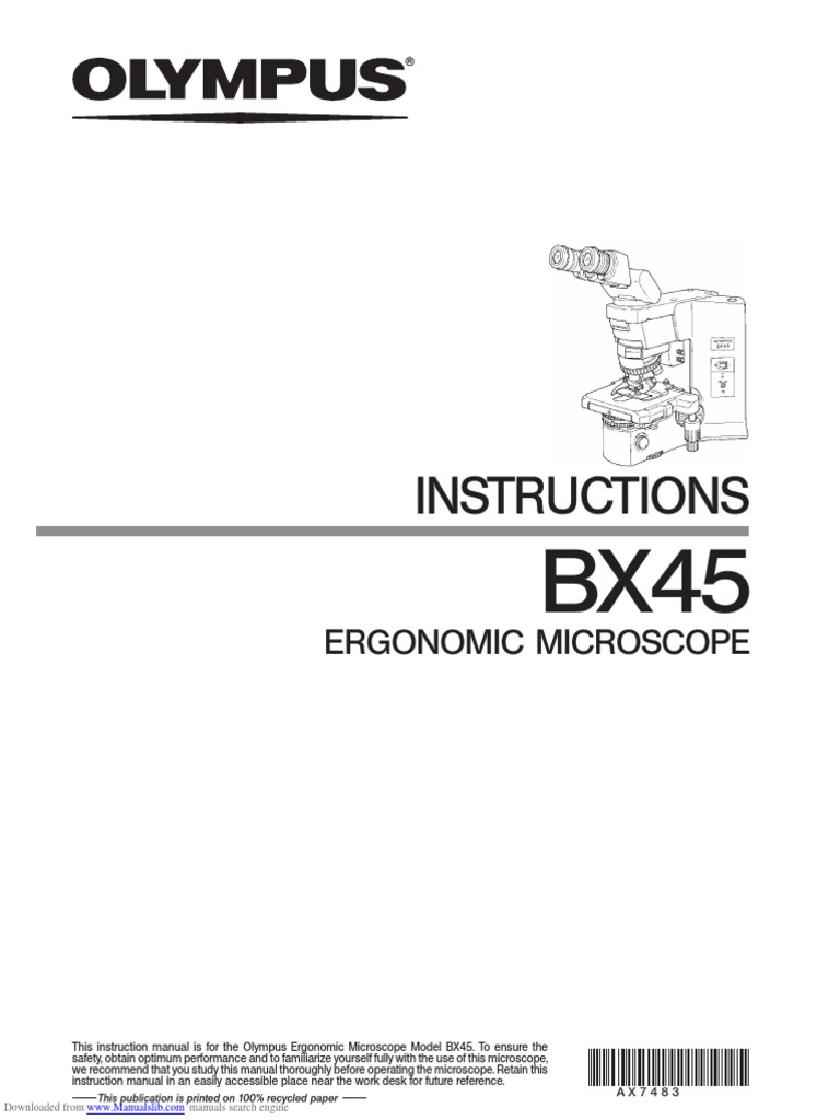 Instructions: Ergonomic Microscope | PDF | Ac Power Plugs And Sockets ...