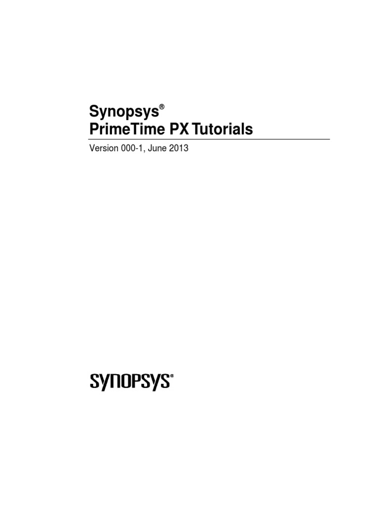 PrimeTime PX Tutorials | PDF | License | Proprietary Software