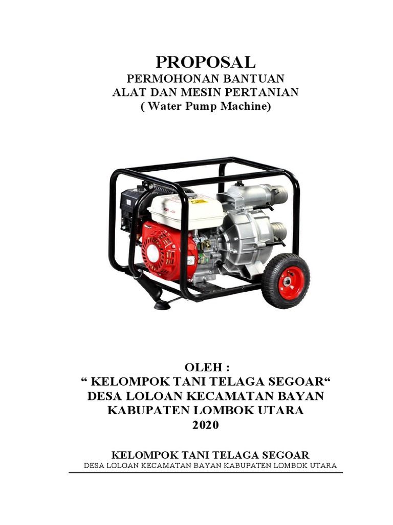 PROPOSAL Water Pump Machine-OK | PDF