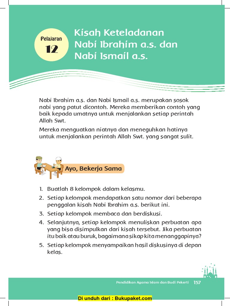 Pelajaran 12 Kisah Keteladanan Nabi Ibrahim Dan Nabi Ismail | PDF