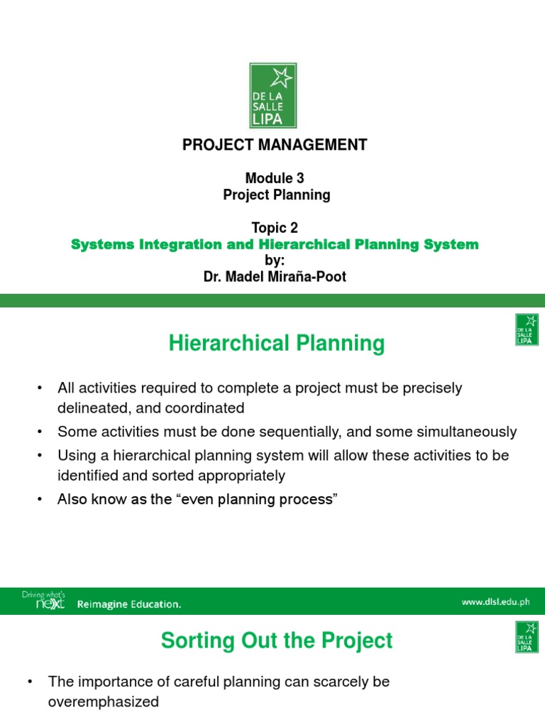 M3Topic3 Hierarchical Planning System NEW | PDF | Business