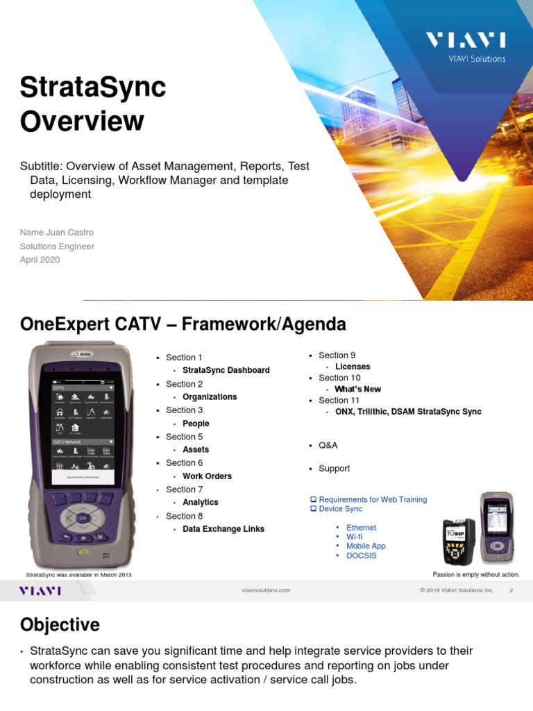 StrataSync Overview Public Webinar - Cable Access Template PDF April 22 2020 | PDF | Menu ...