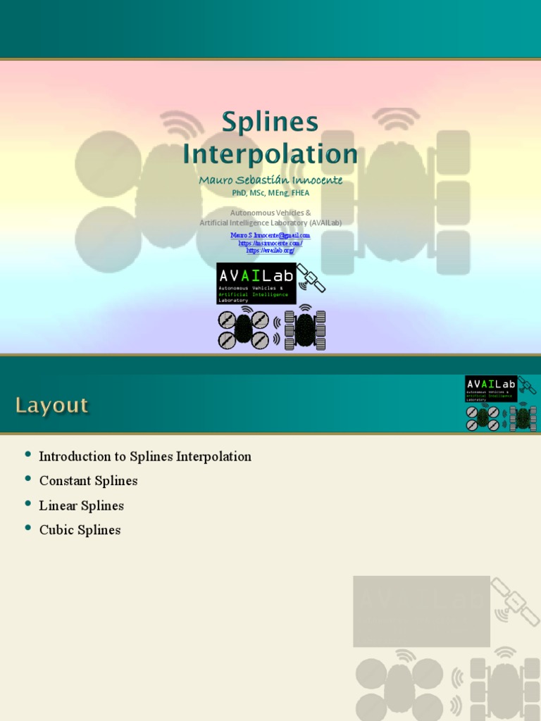 Splines Interpolation Guide | PDF | Spline (Mathematics) | Interpolation