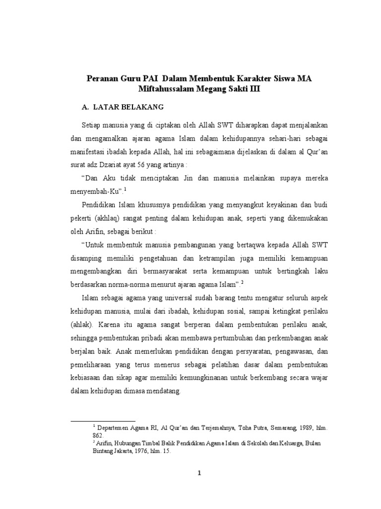 Contoh Proposal Pengajuan Skripsi | PDF