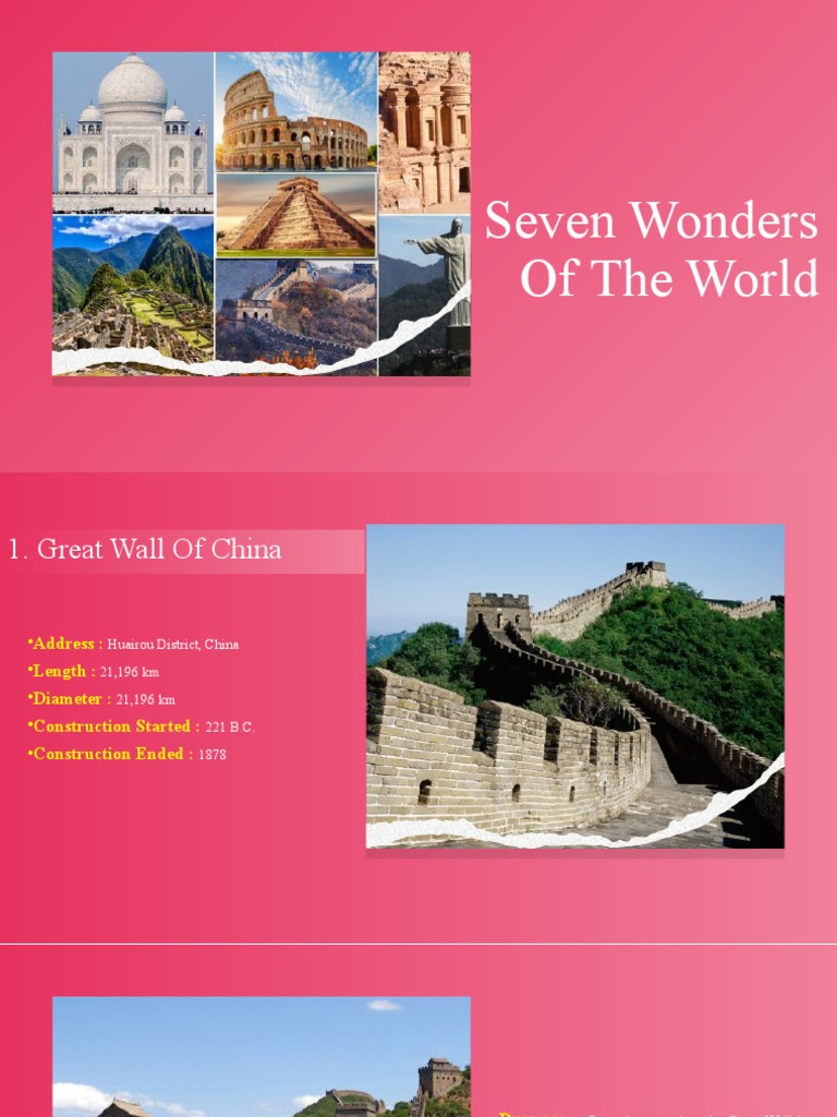 Seven Wonders of The World | PDF