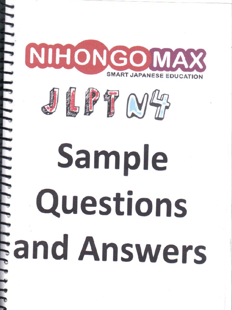 New JLPT N4 Sample Q & A | PDF